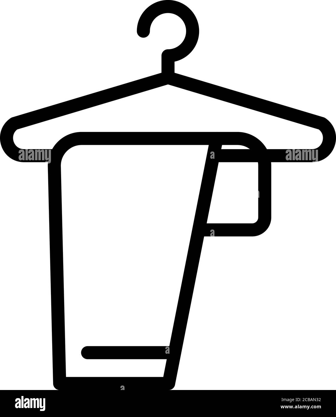 Pants on hanger icon, outline style Stock Vector Image & Art - Alamy