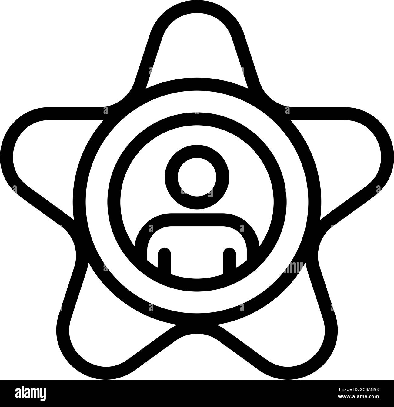 Star actor icon, outline style Stock Vector Image & Art - Alamy