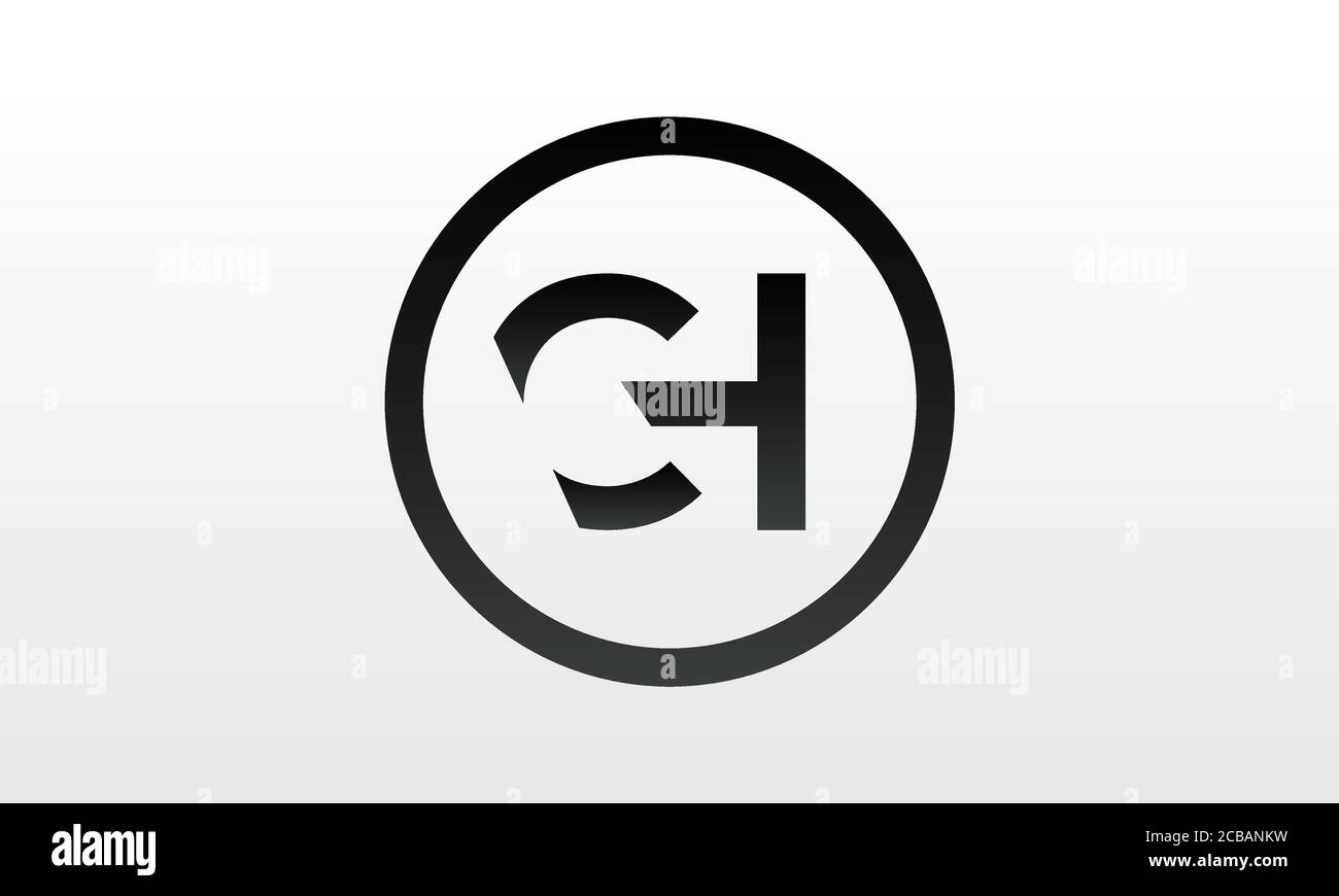Initial CH Letter Logo With Creative Modern Business Typography Vector ...