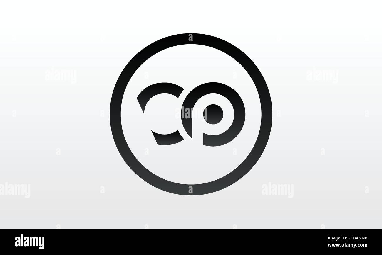 Initial CP Letter Logo With Creative Modern Business Typography Vector ...