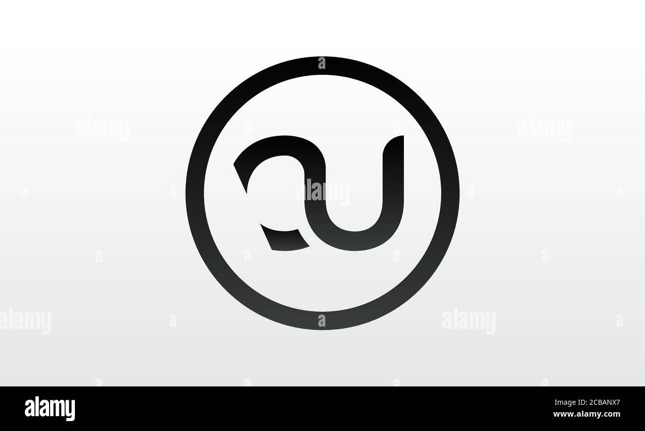 Initial CU Letter Logo With Creative Modern Business Typography Vector ...