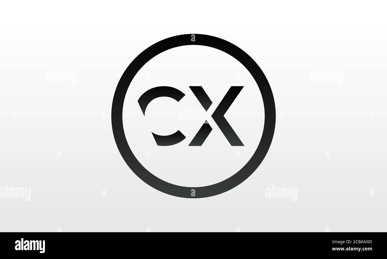 Initial CX Letter Logo With Creative Modern Business Typography Vector ...
