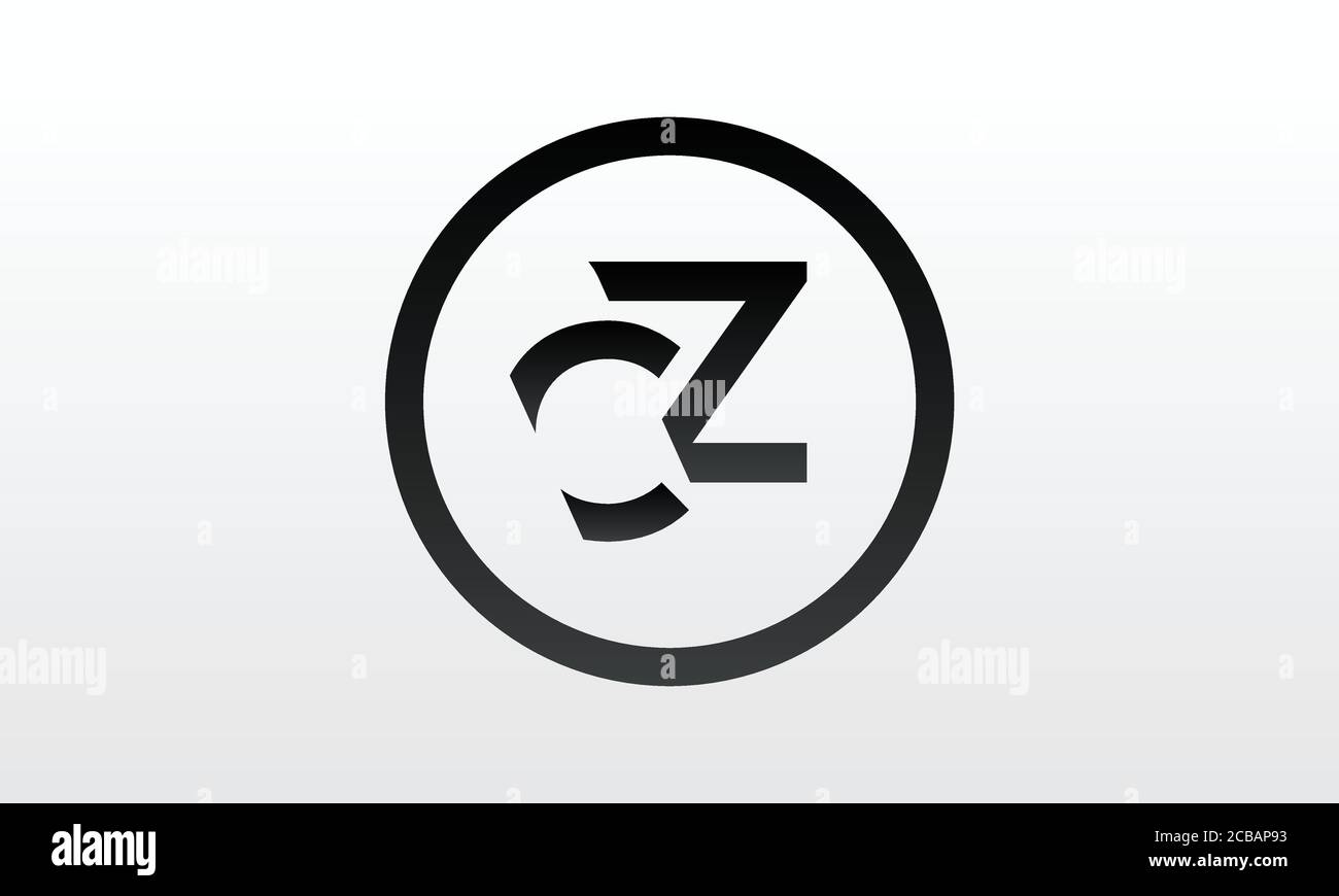 Initial CZ Letter Logo With Creative Modern Business Typography Vector ...