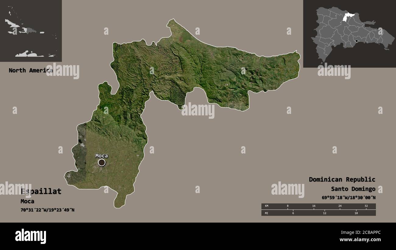 Dominican republic 3d satellite map hi-res stock photography and images ...