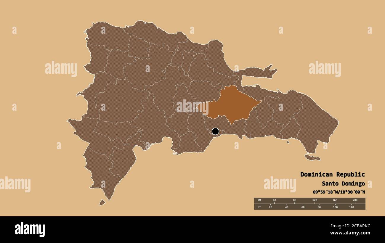 Monte plata map hi-res stock photography and images - Alamy