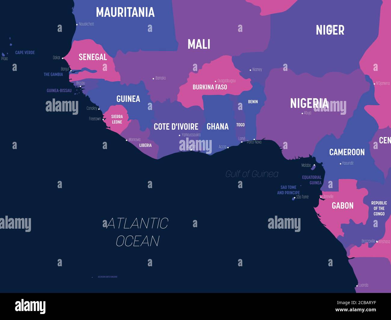 Senegal water Stock Vector Images - Alamy