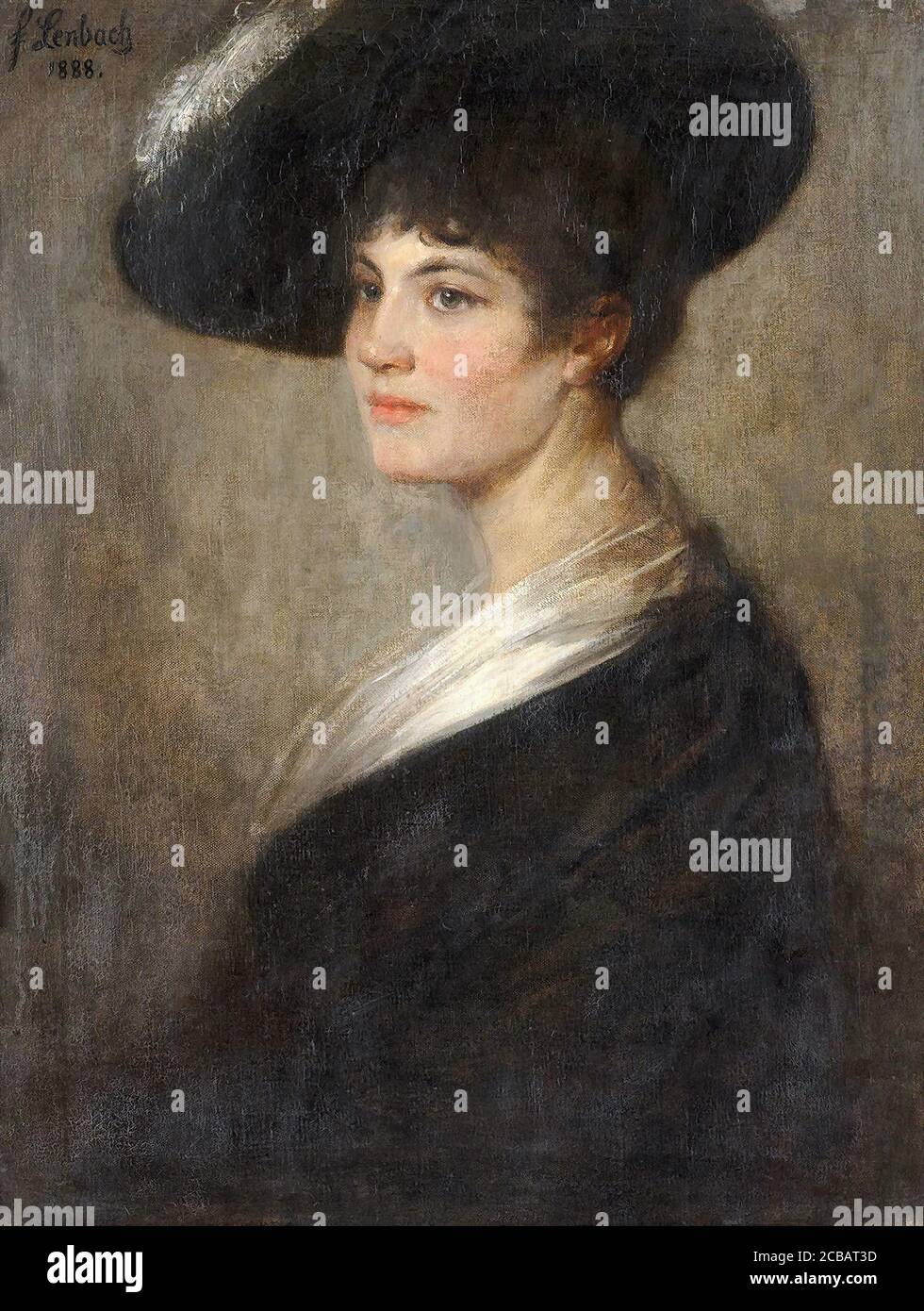 Lenbach Franz Von - Portrait of a Lady 5 - German School - 19th Century ...