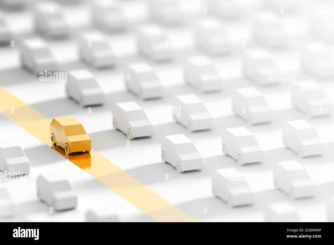 Traffic and road concepts, 3d illustration rendering Stock Photo - Alamy