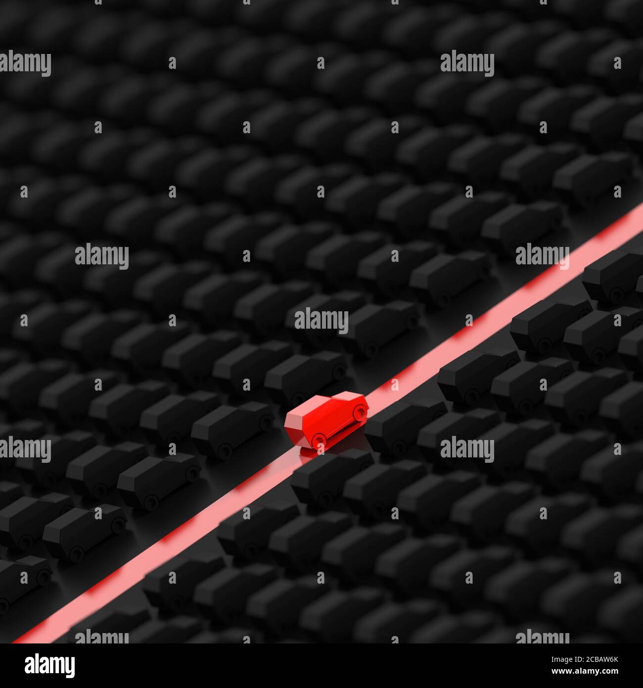 Traffic and road concepts, 3d illustration rendering Stock Photo - Alamy