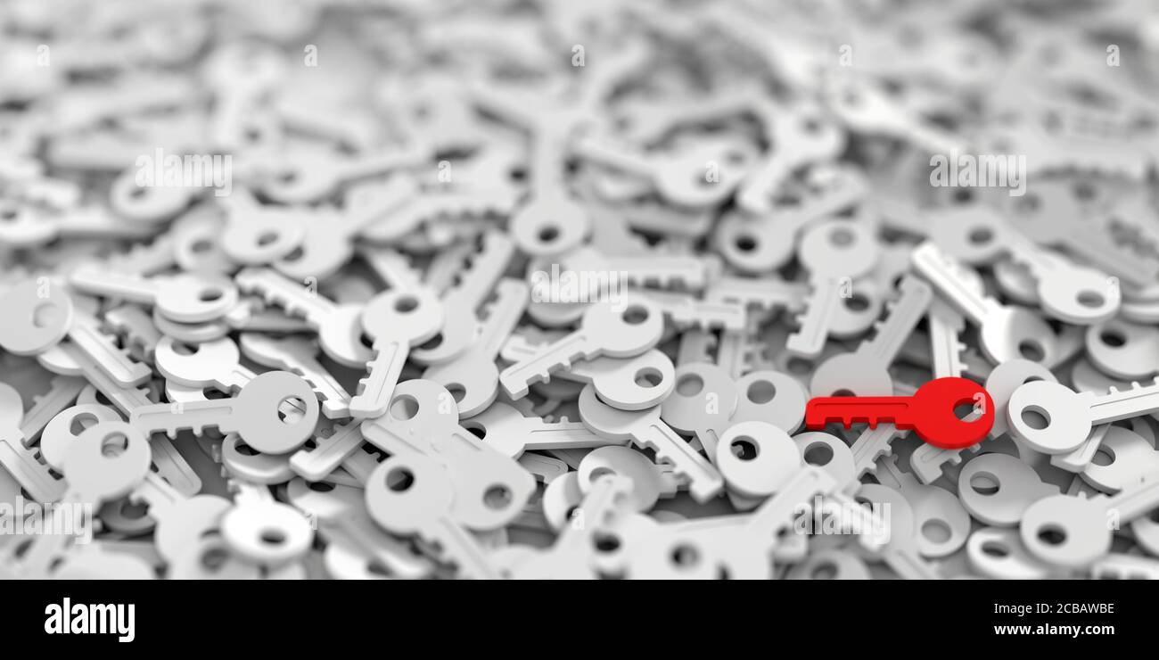 Infinite 3d keys background, security and accessibility concepts Stock ...