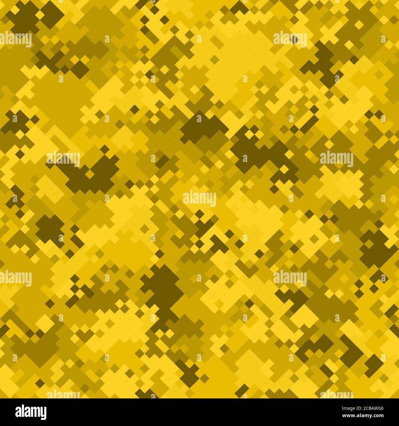 Yellow halftones pixel clouds seamless pattern vector background ...