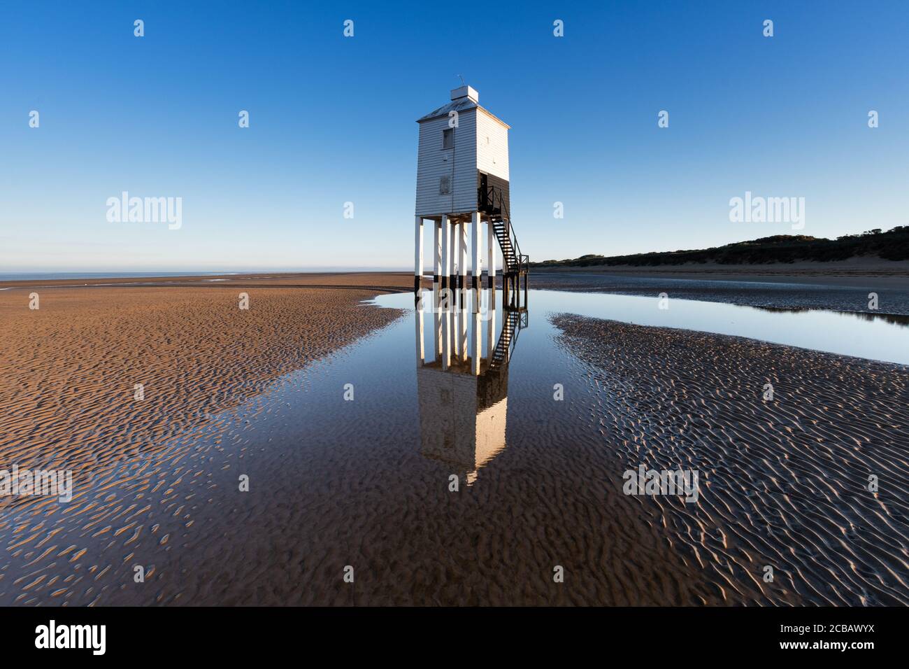 Burnham on Sea Low Lighthouse, Somerset, at sunrise Stock Photo - Alamy