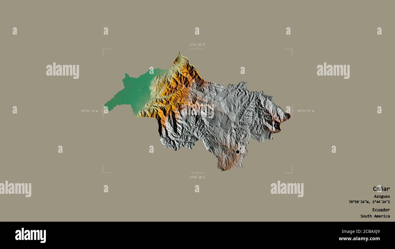 Cañar ecuador map hi-res stock photography and images - Alamy