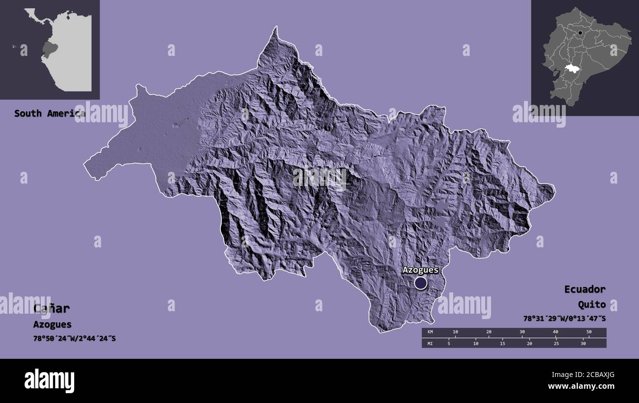 Cañar ecuador map hi-res stock photography and images - Alamy