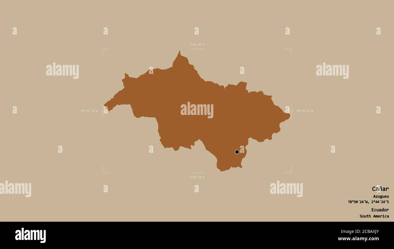 Cañar ecuador map hi-res stock photography and images - Alamy