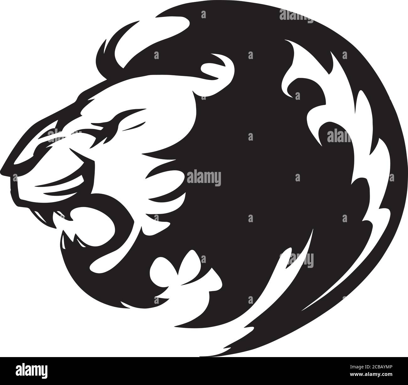 Lion pride clipart Black and White Stock Photos & Images - Alamy