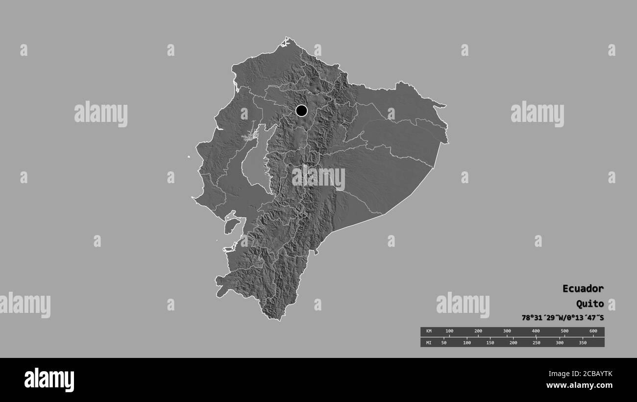 Map of ecuador los rios Black and White Stock Photos & Images - Alamy
