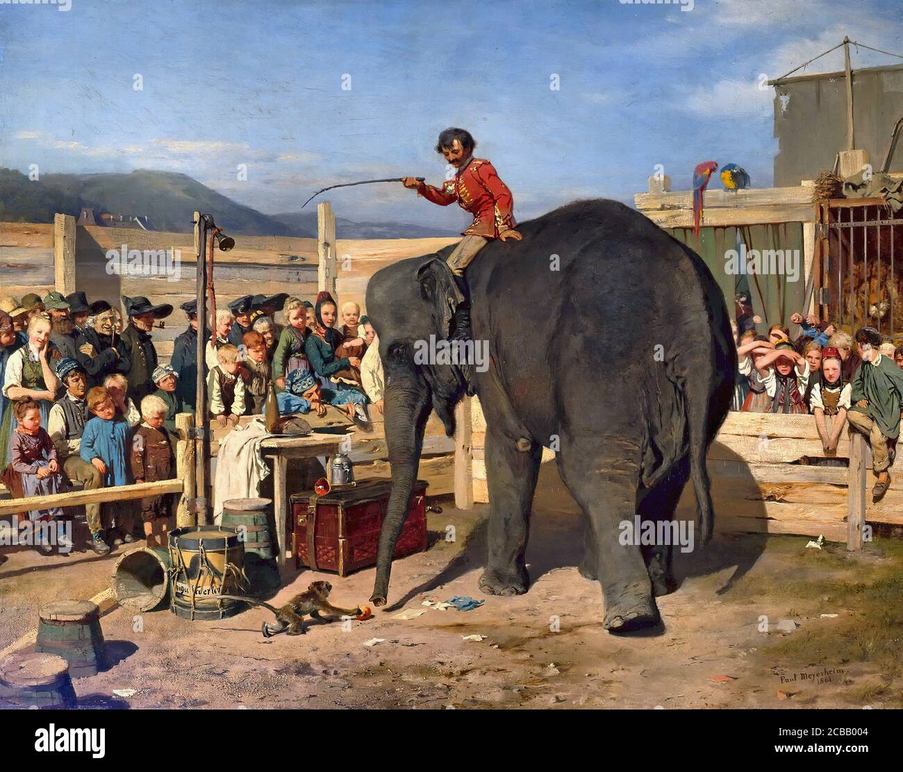 Meyerheim Paul Friedrich - Circus Performance - German School - 19th ...