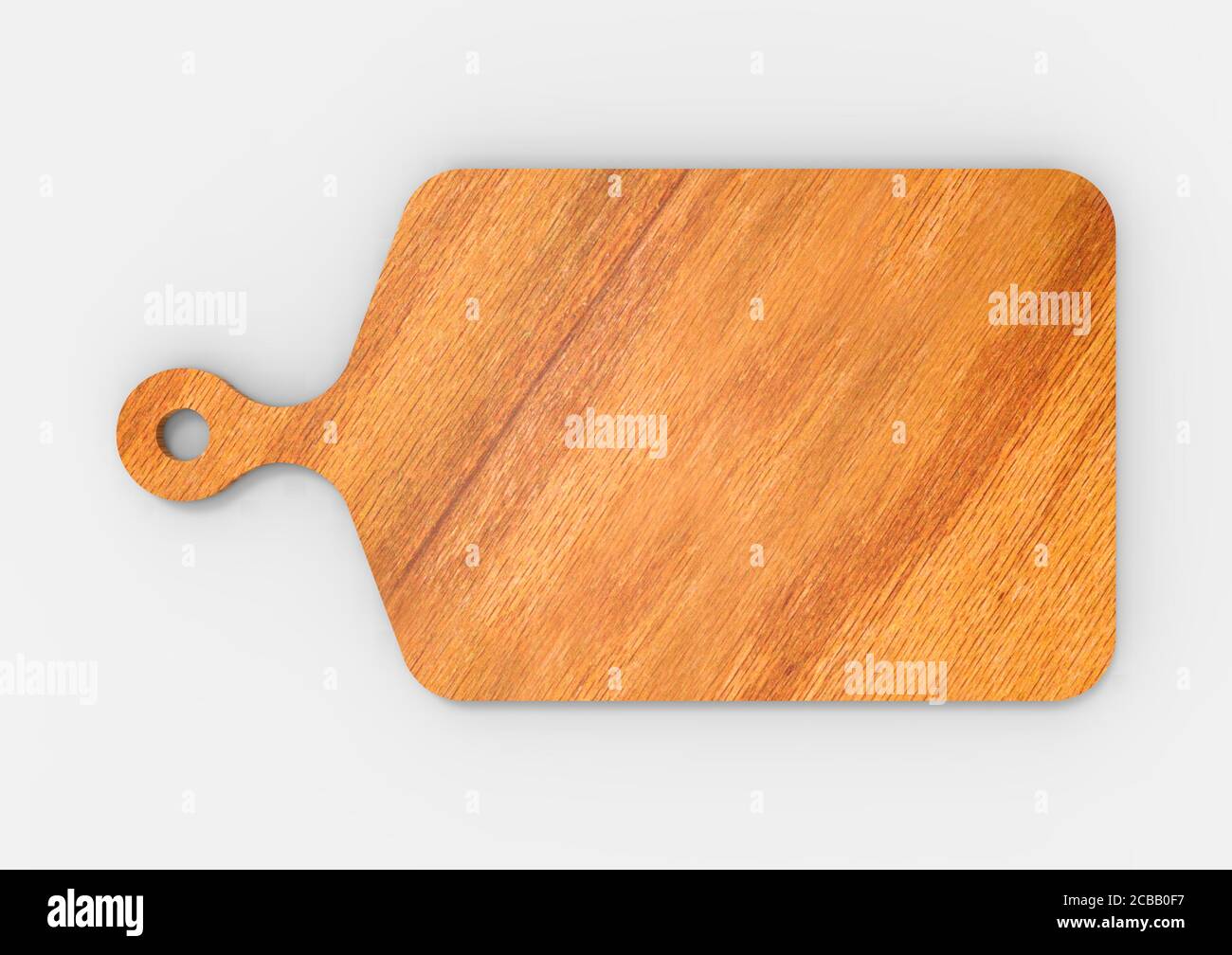 3D Rendering Wood Cutting Board Top View Isolated Stock Photo - Alamy