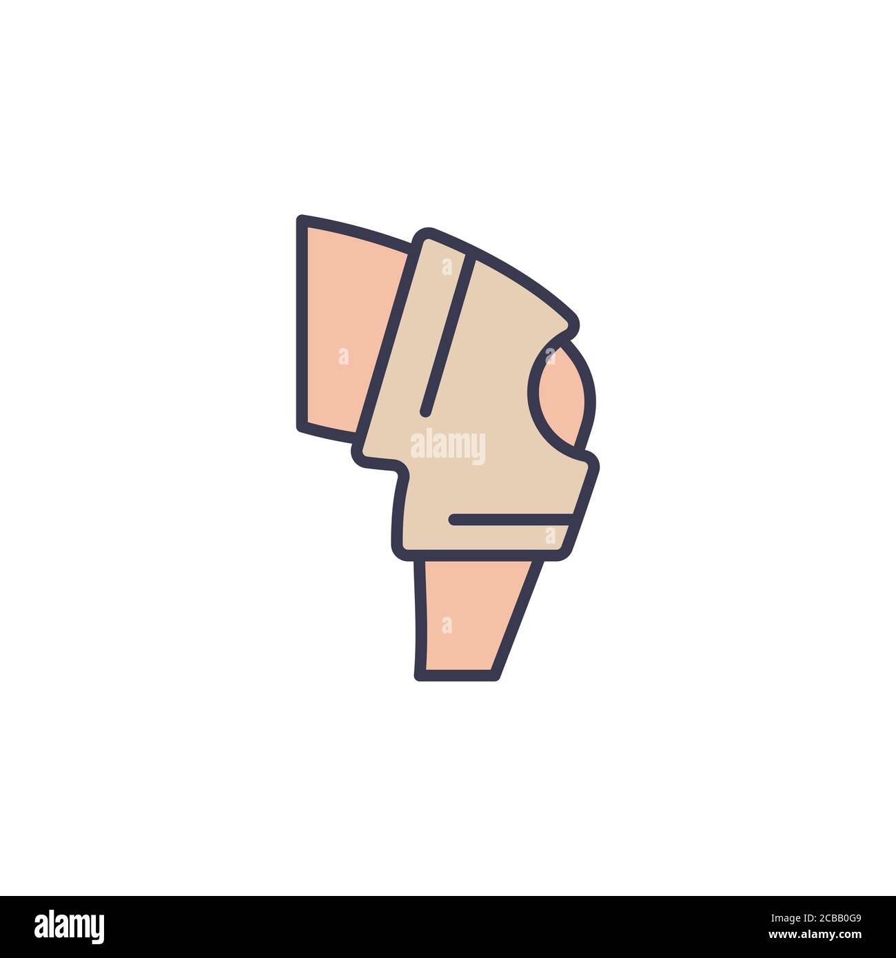 Knee sprain Stock Vector Images - Alamy