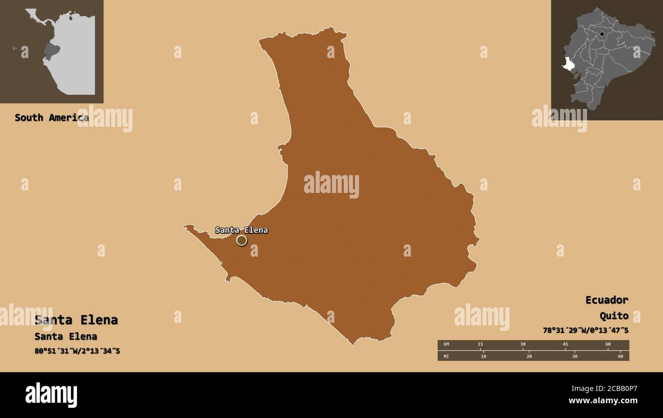 Map of ecuador santa elena hi-res stock photography and images - Alamy