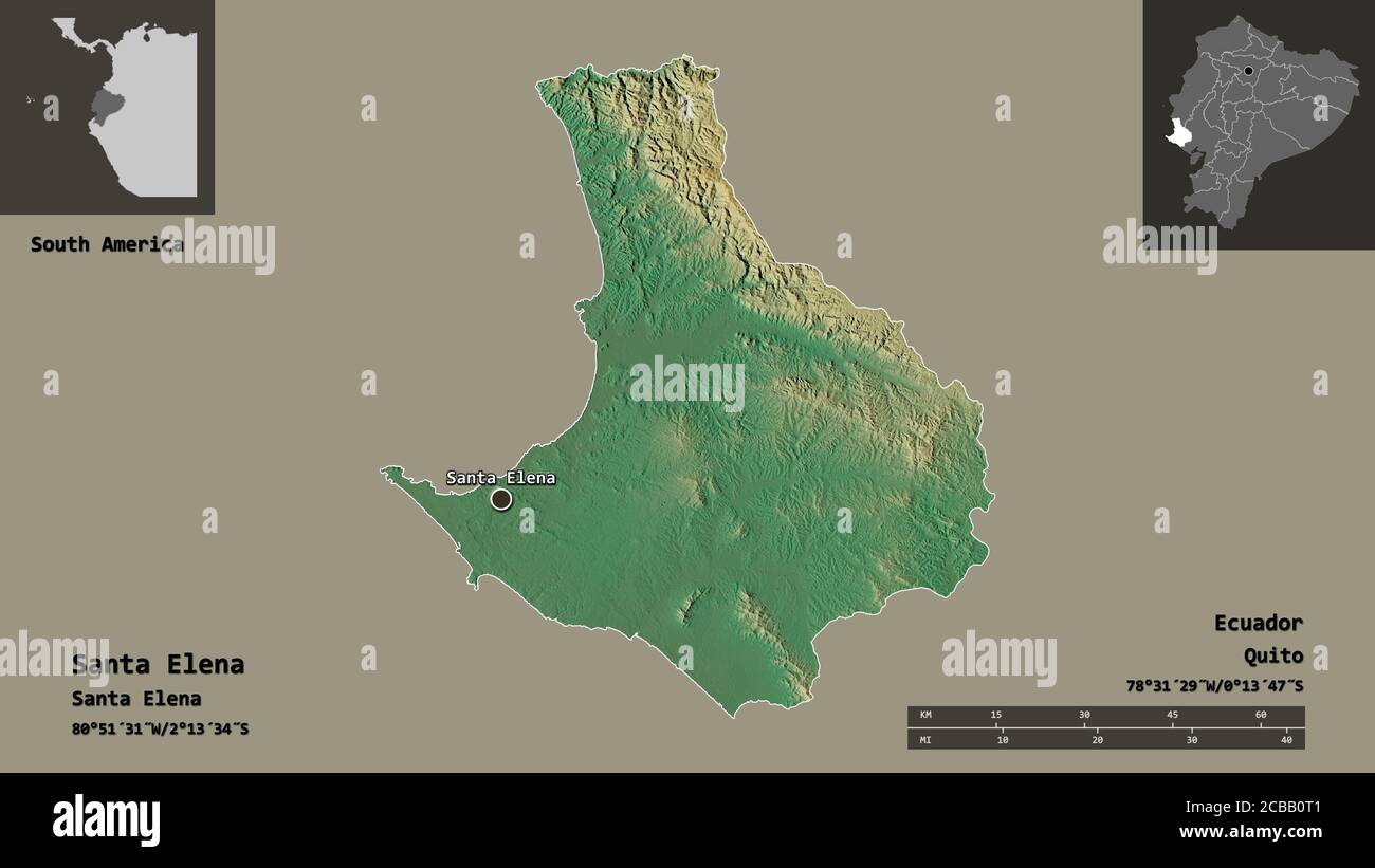 Map of ecuador santa elena hi-res stock photography and images - Alamy