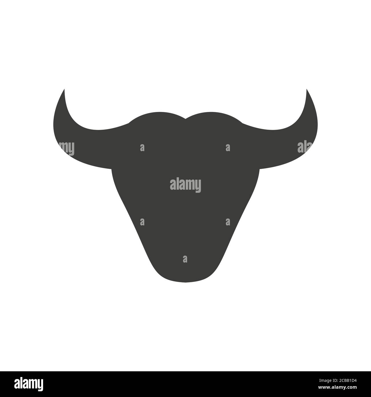 Bull icon. Vector illustration isolated on white background Stock ...