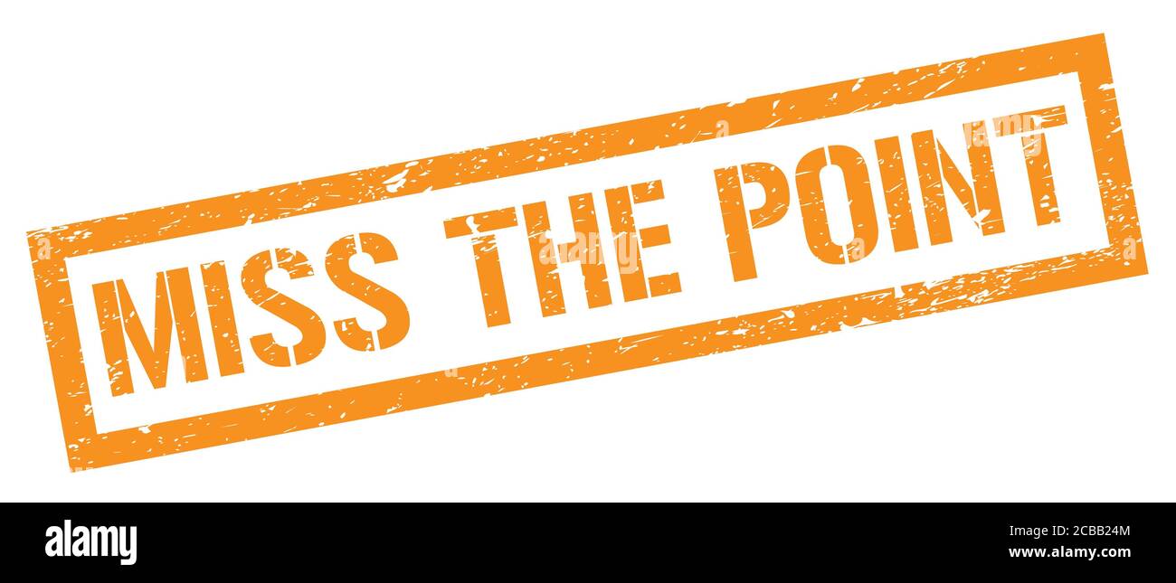 Miss the point hi-res stock photography and images - Alamy