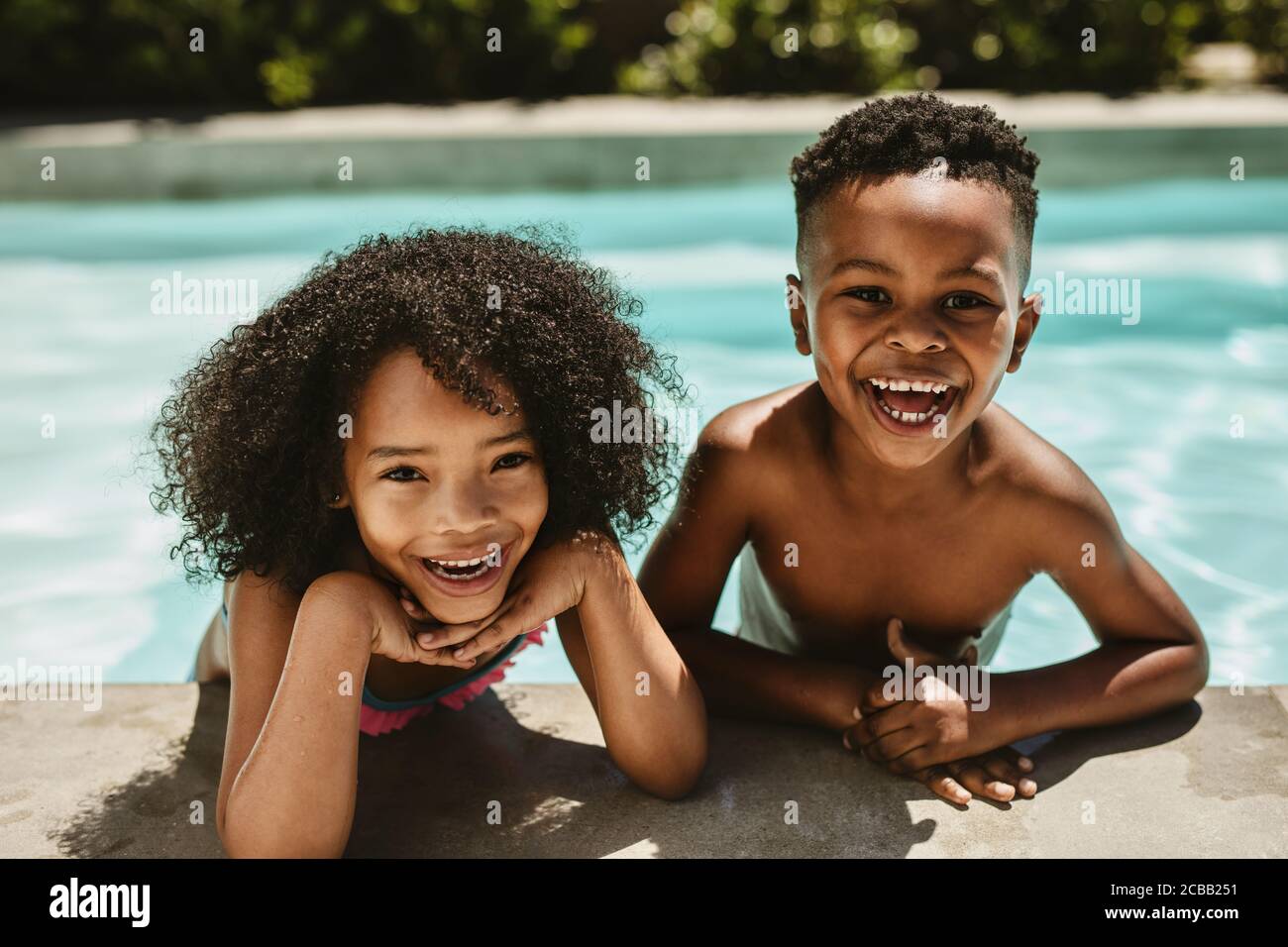 Boy On Edge Swimming Pool High Resolution Stock Photography and Images ...