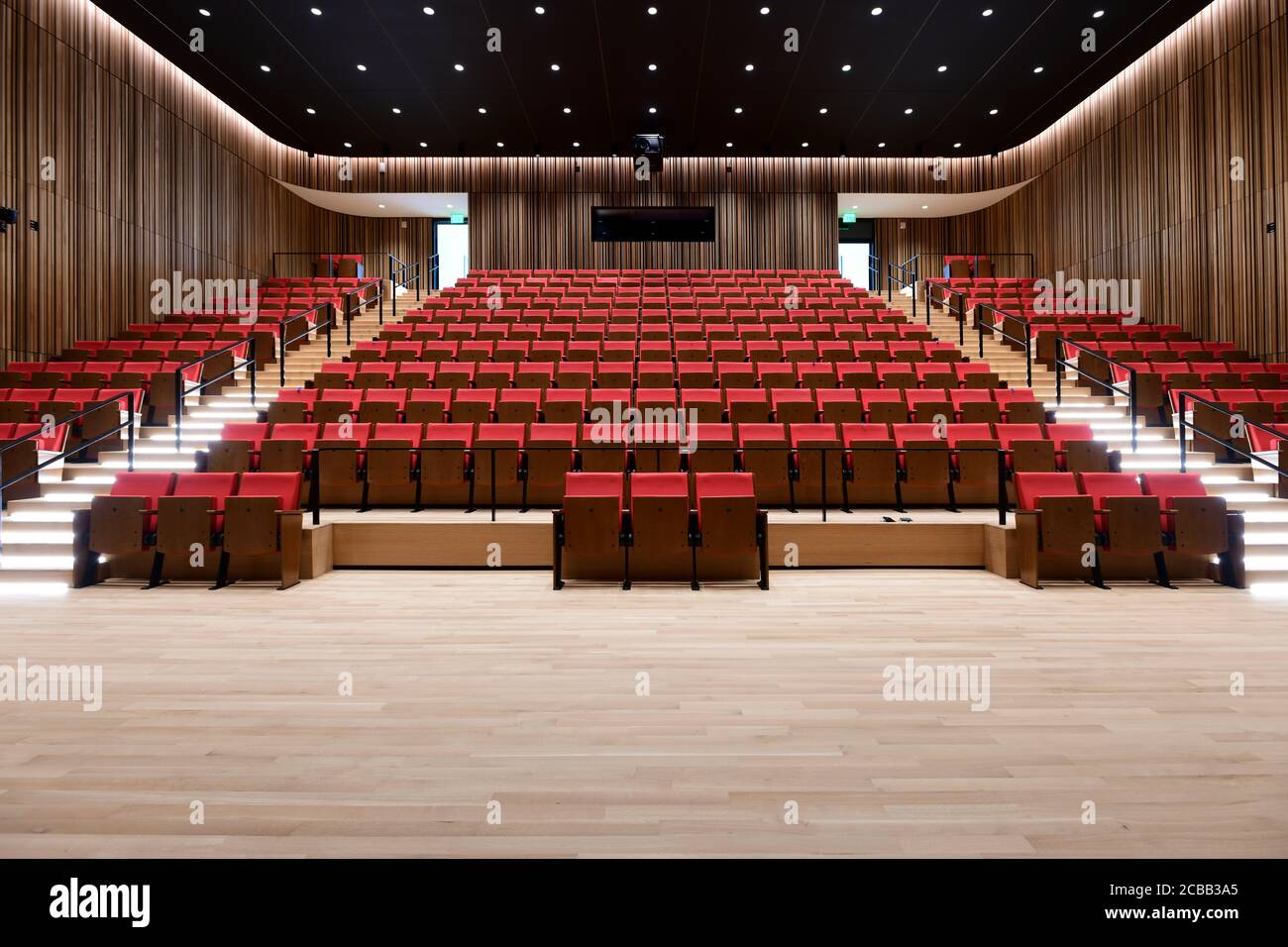 Empty theater theatre seats in the MLK Library in Washington DC ...
