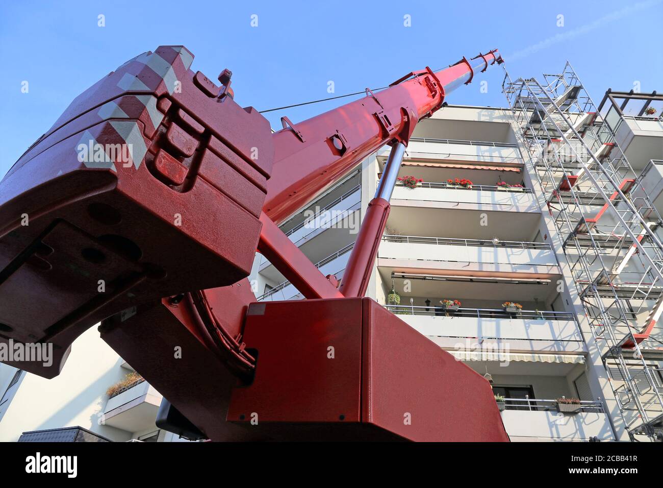 Mobile crane truck mounted hi-res stock photography and images - Alamy
