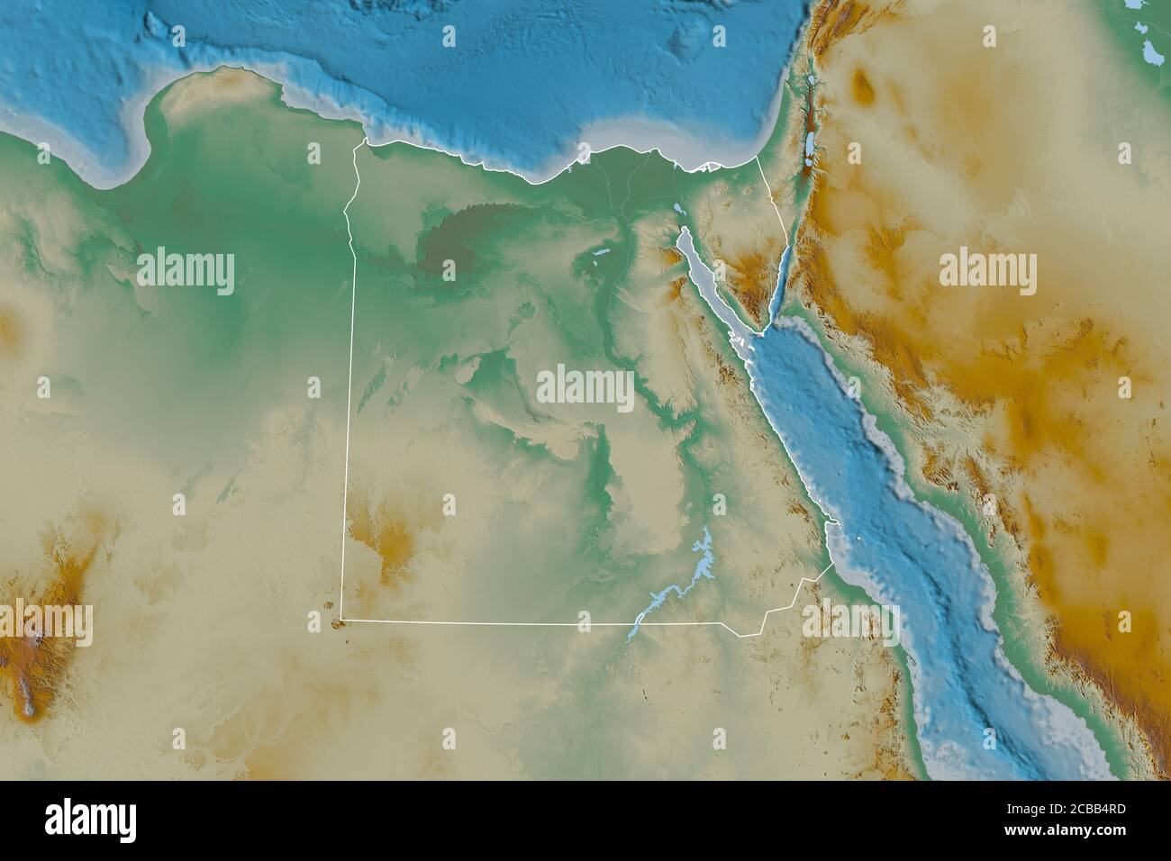 Egypt relief map hi-res stock photography and images - Alamy