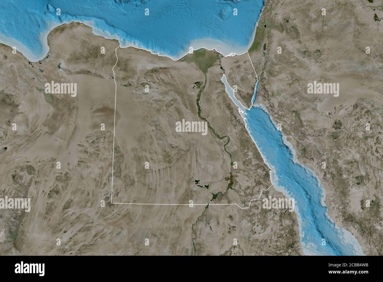 Egypt Map And Satellite Image