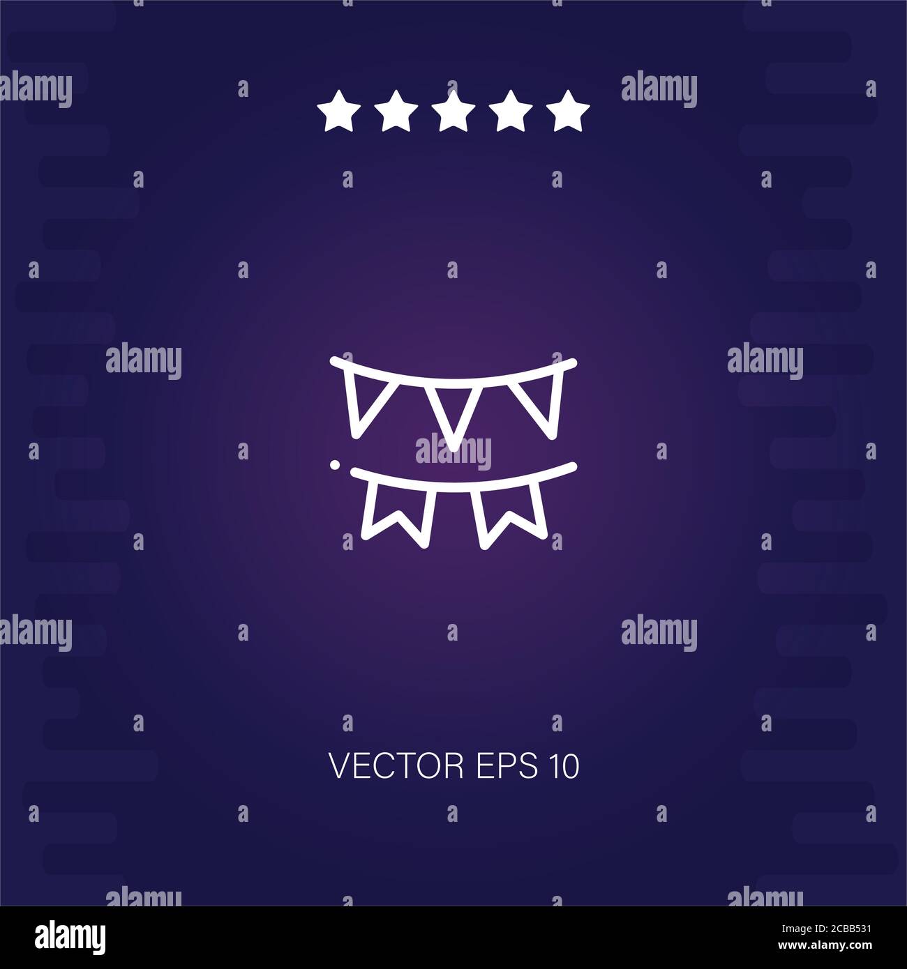 bunting vector icon modern illustration Stock Vector Image & Art - Alamy