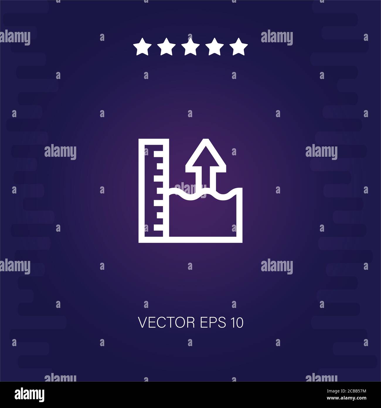 sea level vector icon modern illustration Stock Vector Image & Art - Alamy