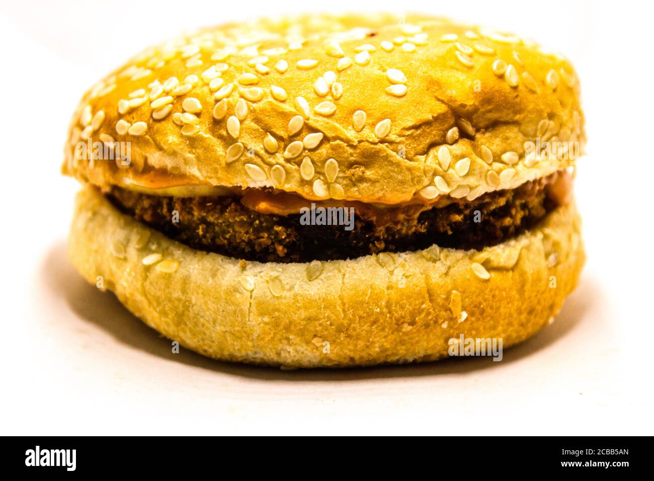 Burger made of meat Cut Out Stock Images & Pictures - Alamy