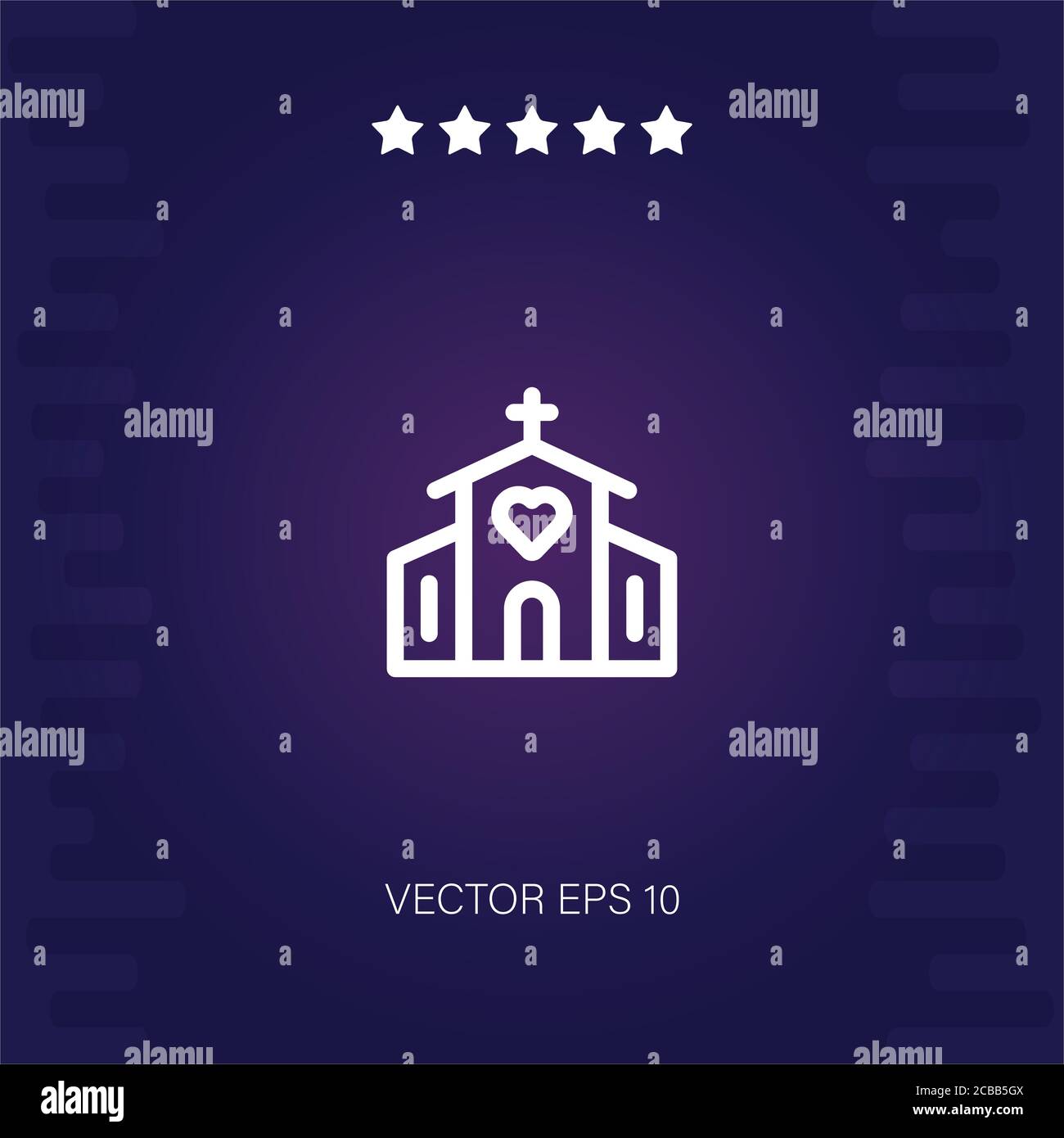 church vector icon modern illustration Stock Vector Image & Art - Alamy