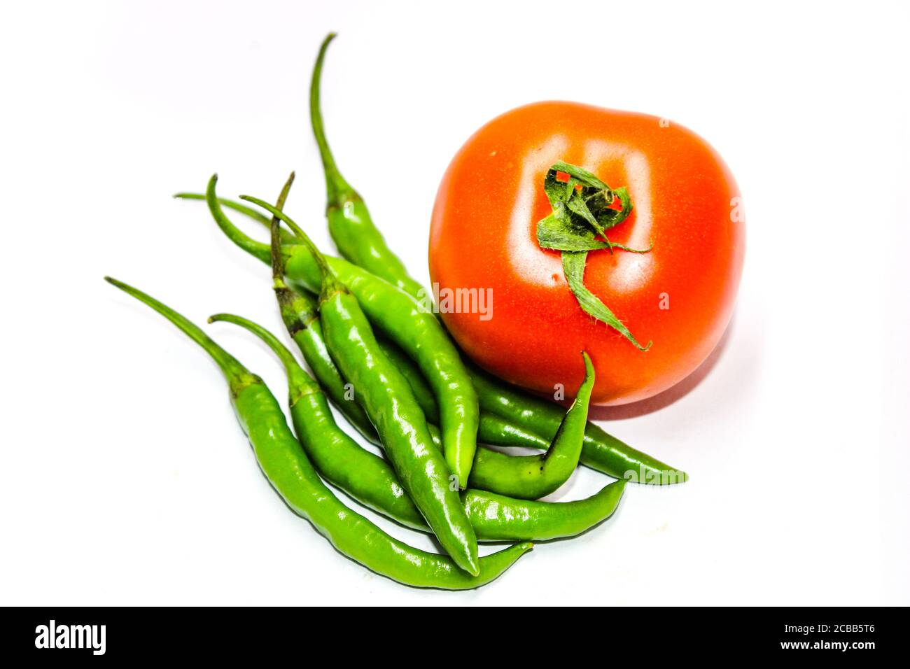 Fresh red tomato chilli Cut Out Stock Images & Pictures - Alamy