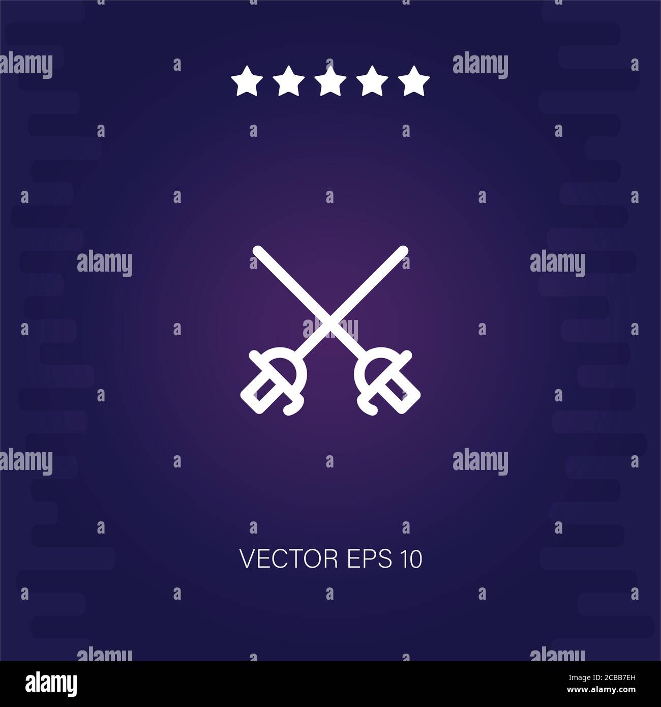 swords vector icon modern illustration Stock Vector Image & Art - Alamy