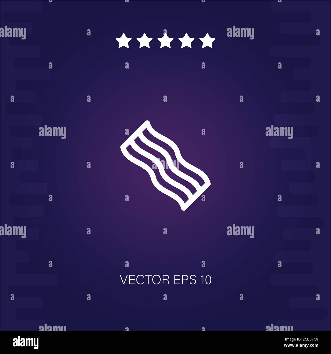bacon vector icon modern illustration Stock Vector Image & Art - Alamy