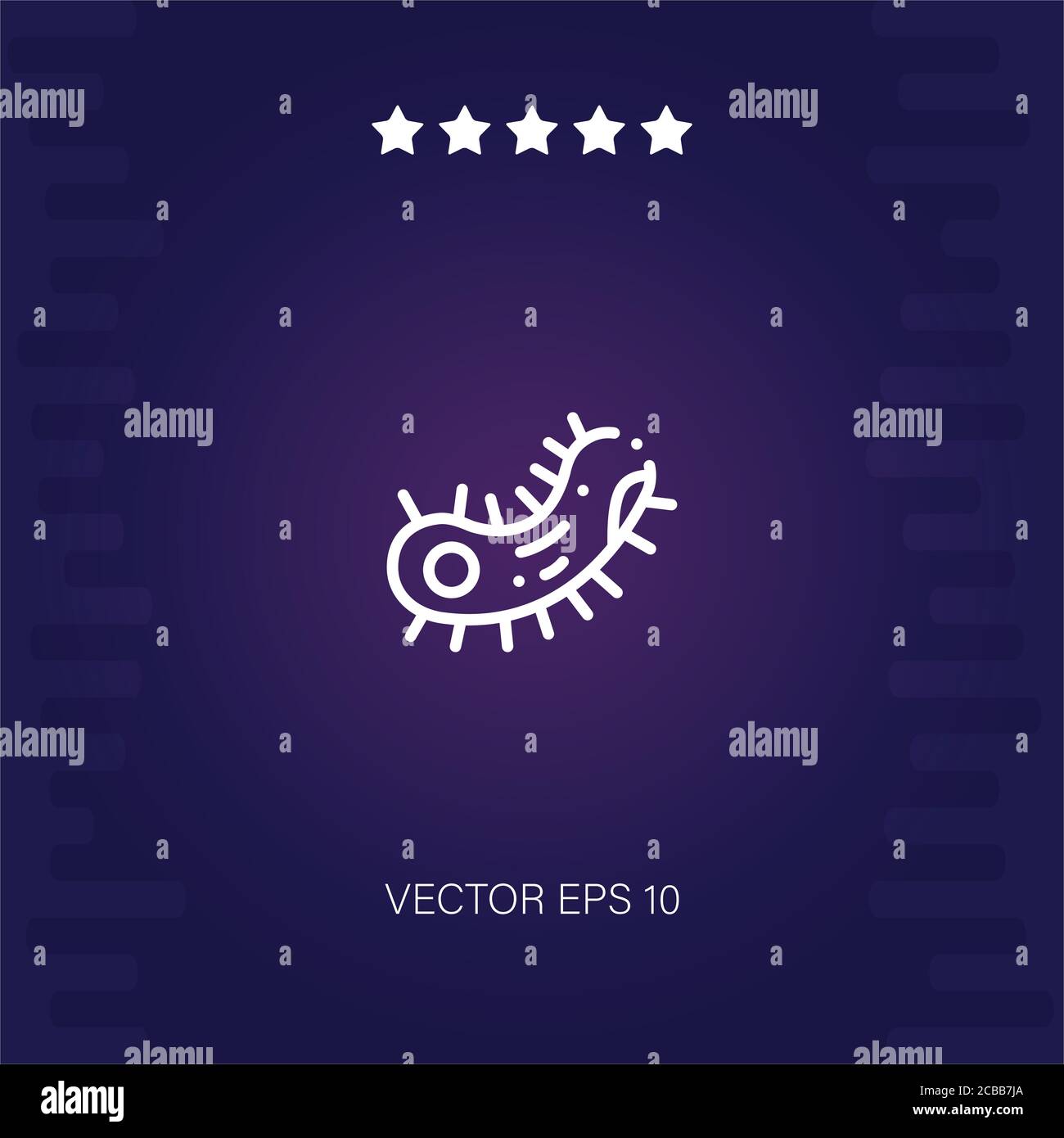 bacteria vector icon modern illustration Stock Vector Image & Art - Alamy