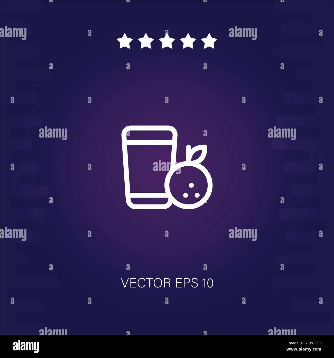 orange juice vector icon modern illustration Stock Vector Image & Art ...