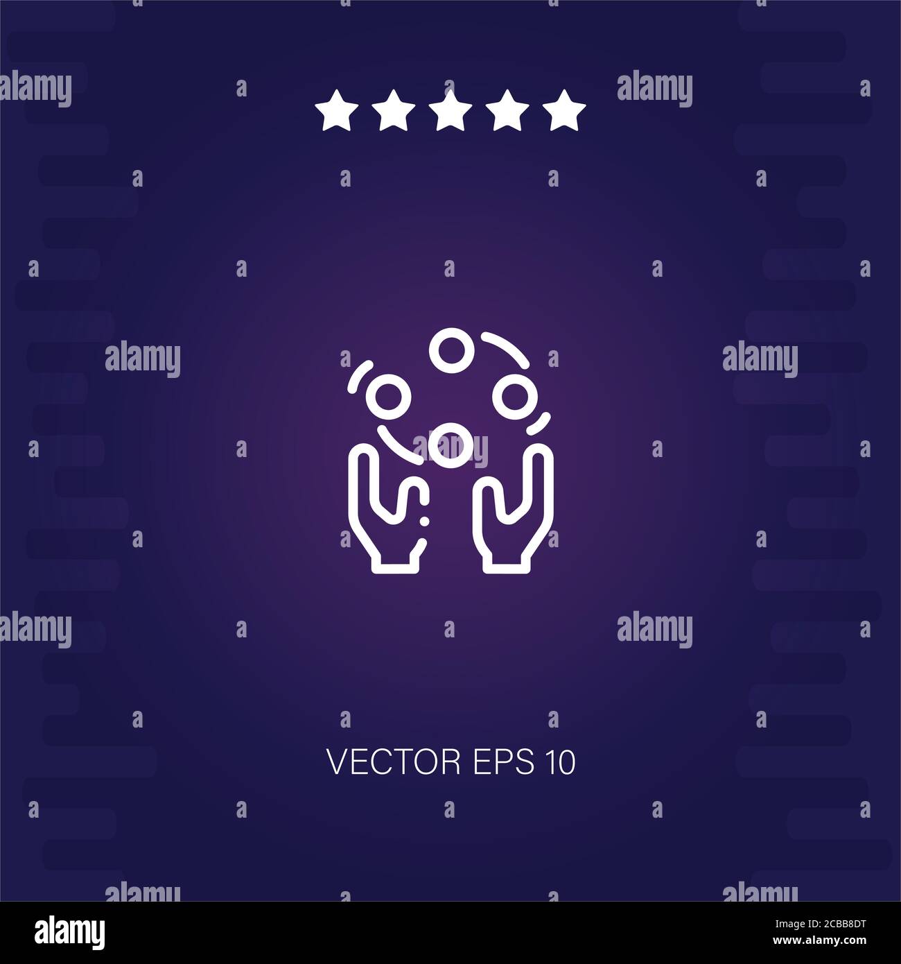 Juggling vector icon modern illustration Stock Vector Image & Art - Alamy