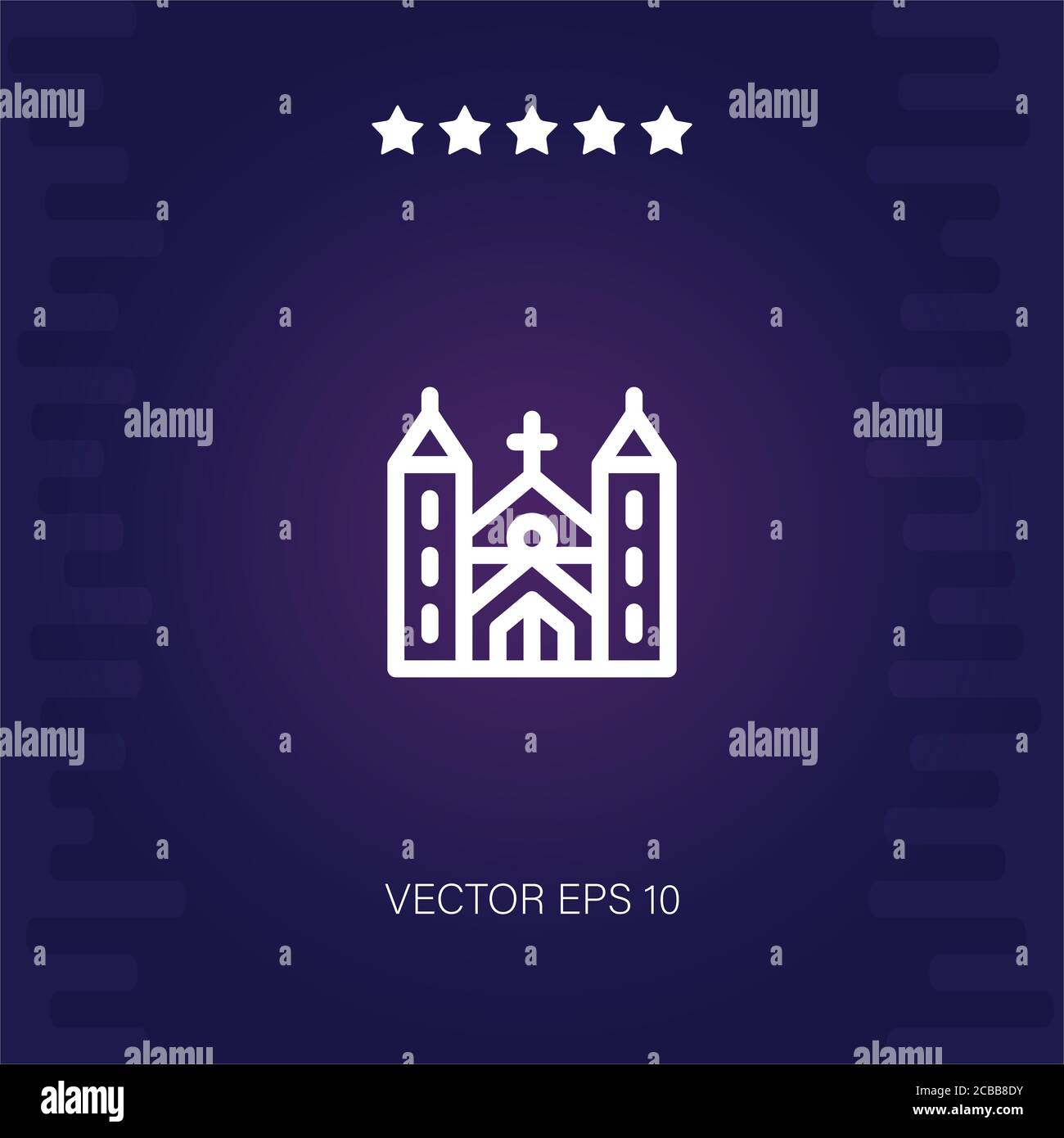 church vector icon modern illustration Stock Vector Image & Art - Alamy