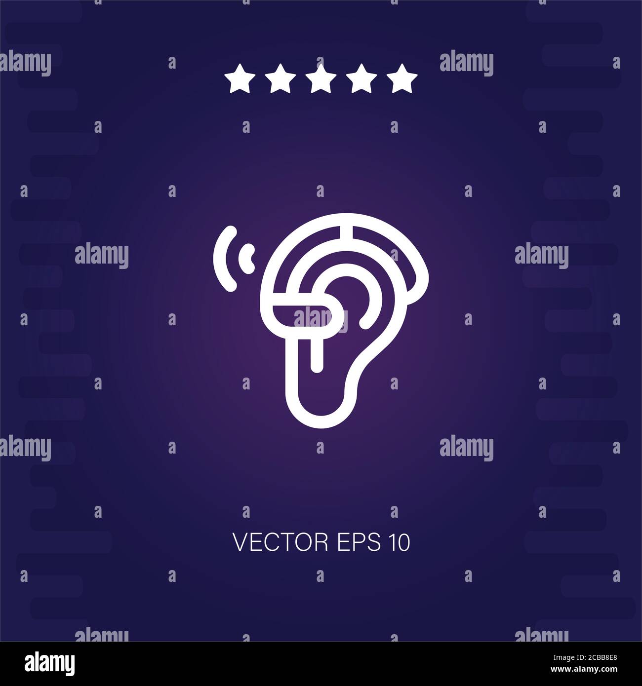 hearing aid vector icon modern illustration Stock Vector Image & Art ...