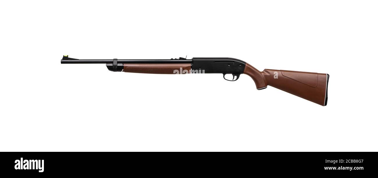 Air rifle isolate on a white background. Small-caliber weapons for ...
