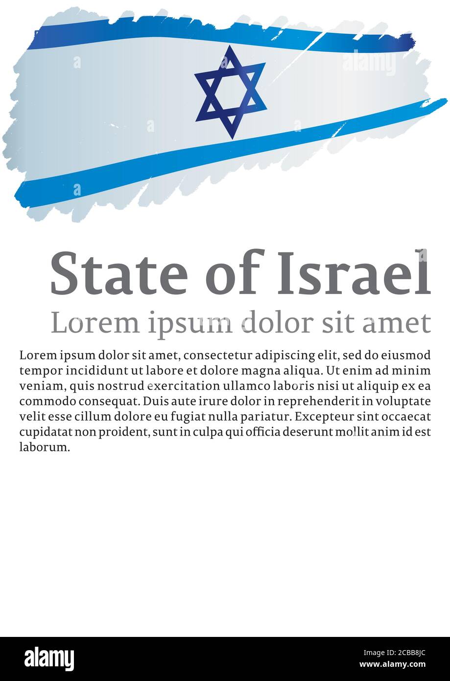 Flag of Israel. Vector template Stock Vector Image & Art - Alamy