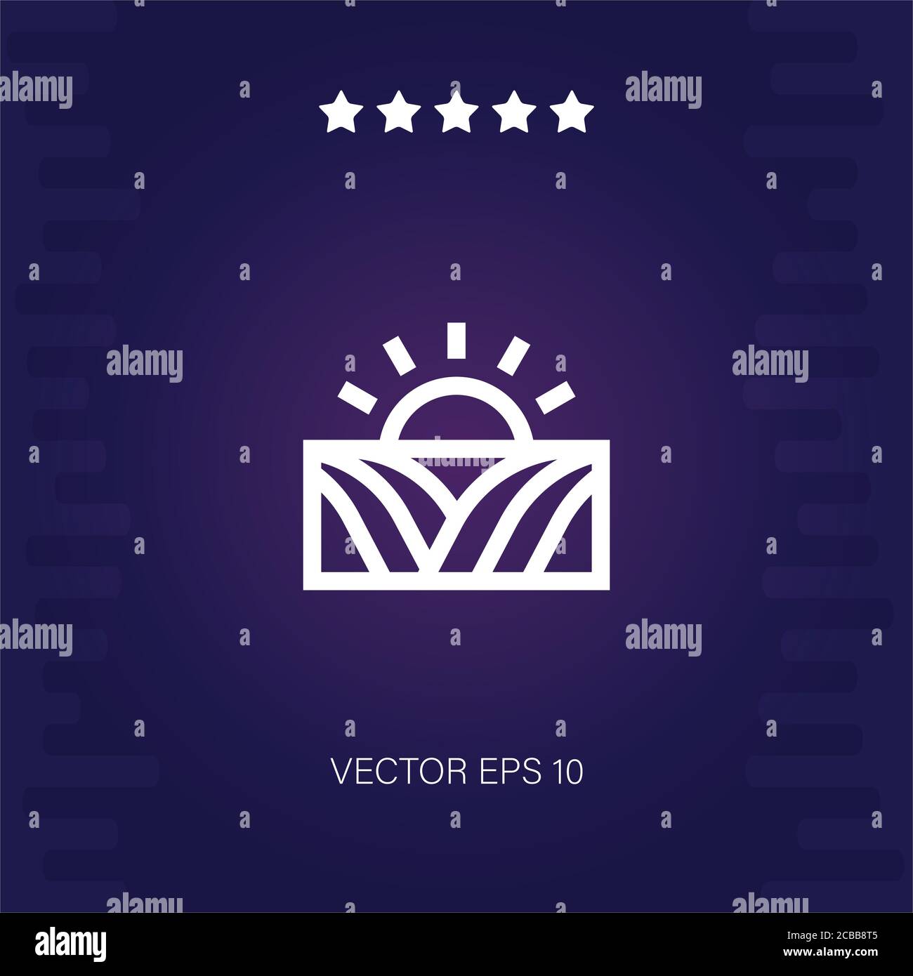 fields vector icon modern illustration Stock Vector Image & Art - Alamy