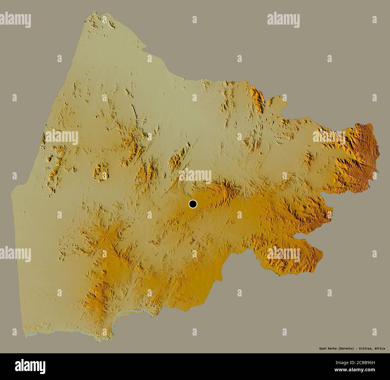 Eritrea relief map hi-res stock photography and images - Alamy