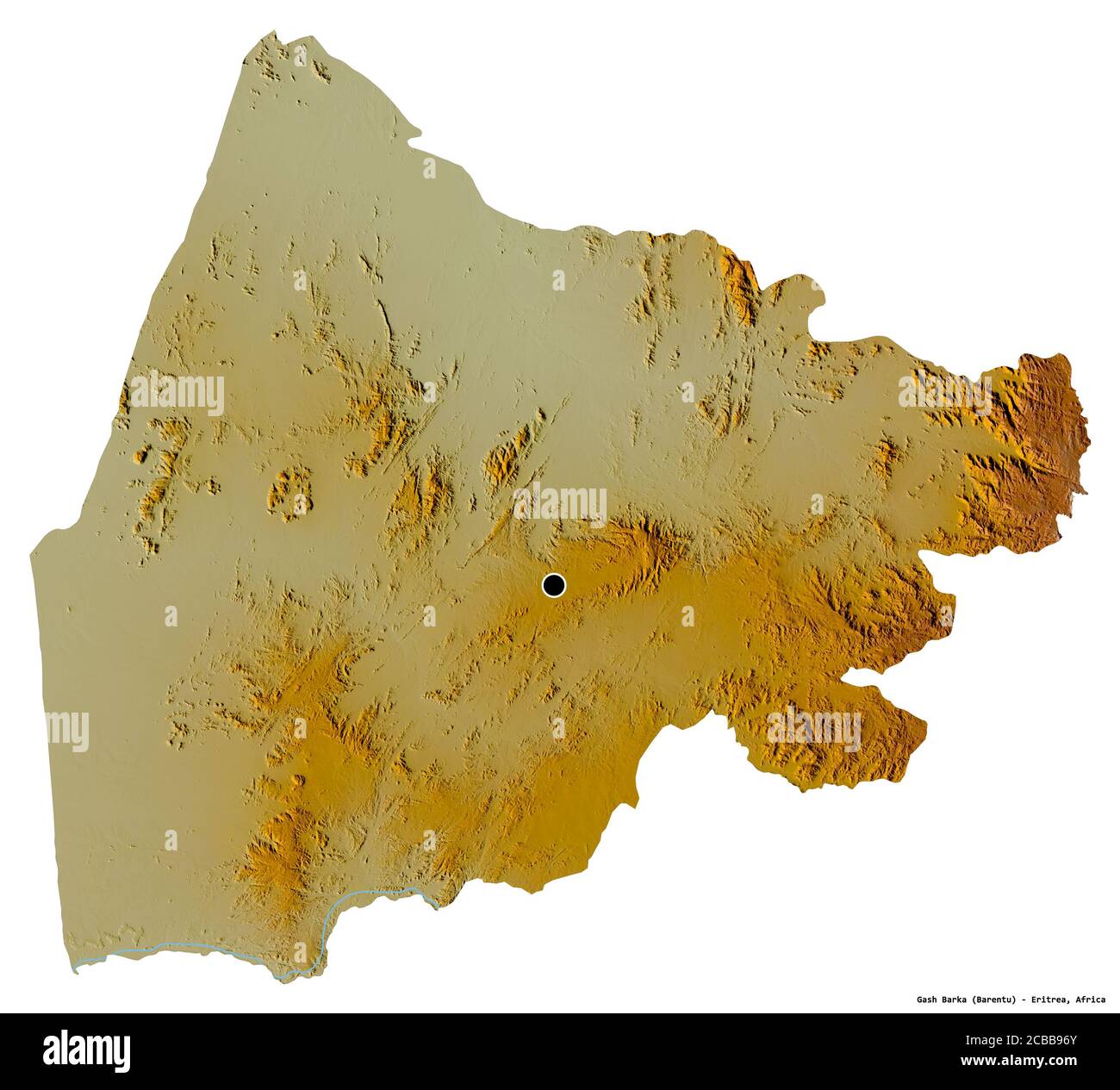 Eritrea relief map hi-res stock photography and images - Alamy